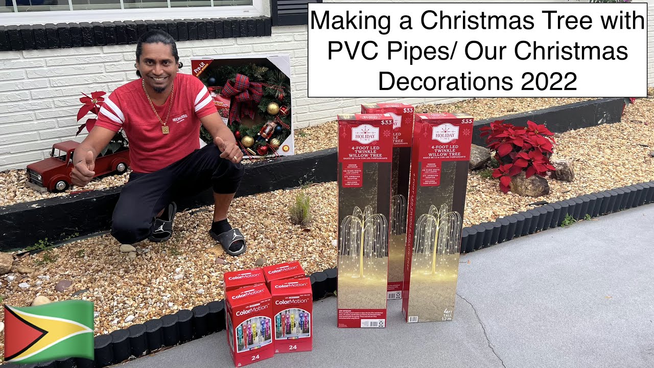 MAKING A CHRISTMAS TREE WITH PVC PIPES/OUR CHRISTMAS DECORATIONS 2022 ...
