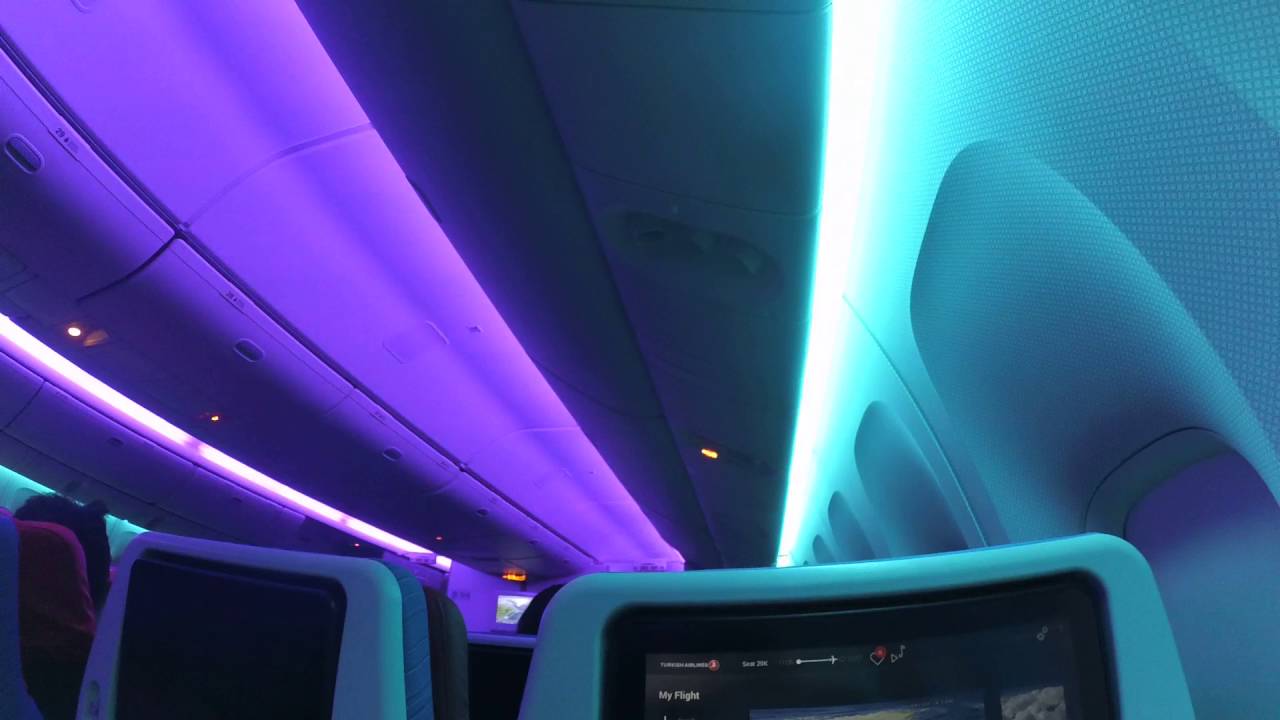 Turkish Airlines: Boeing 777-300er lighting - YouTube