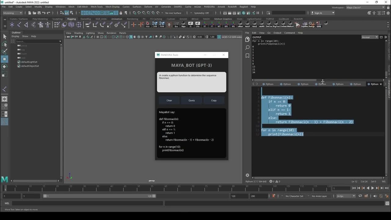 ChatBot in Maya (Machine Learning / IA / GPT-3) - YouTube