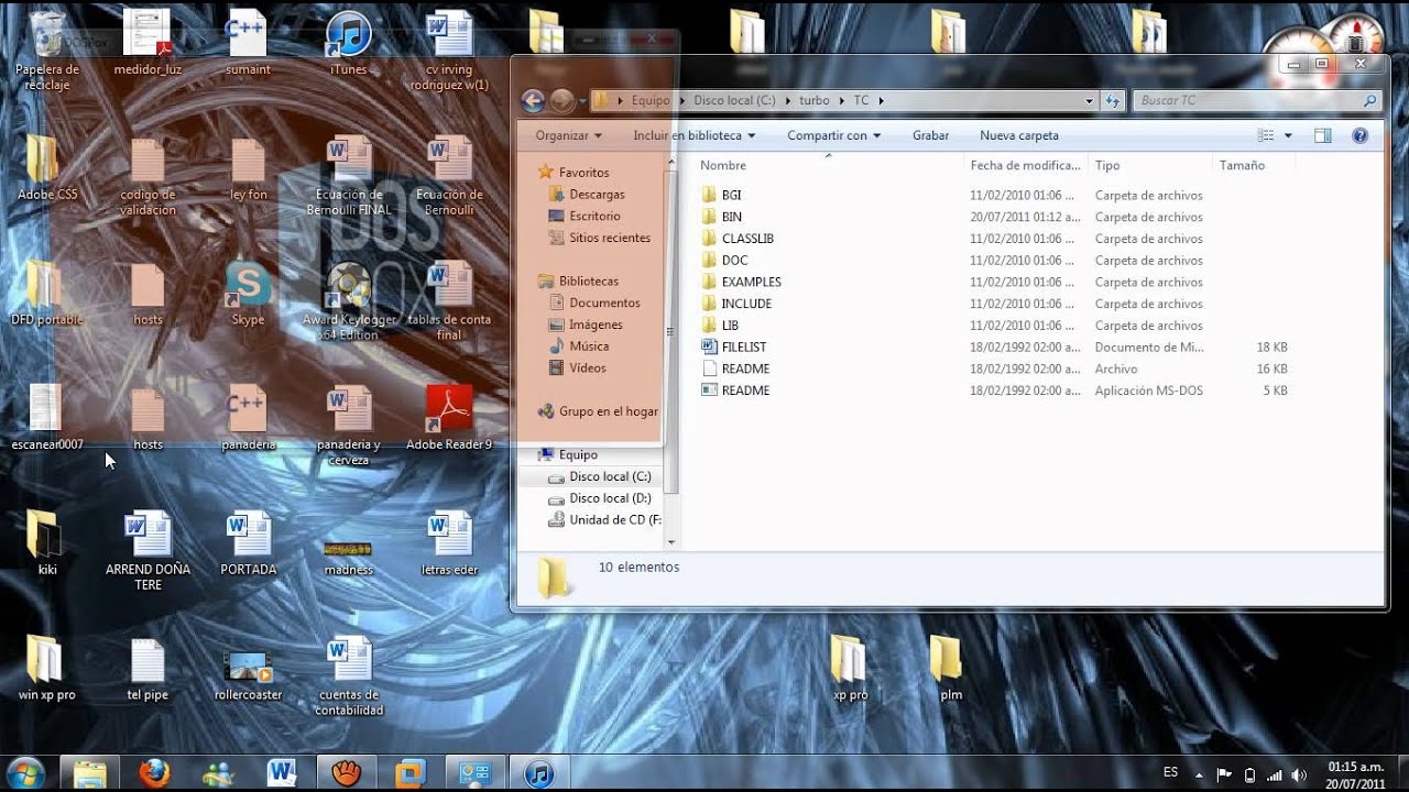 BORLAND C EN WINDOWS 7 A 64 BITS - YouTube