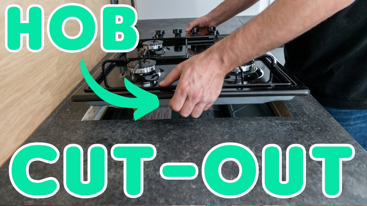 How to cut out for a hob - YouTube