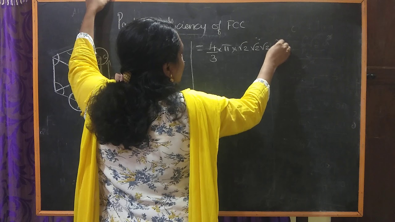 Packing efficiency of FCC. Solid state. - YouTube