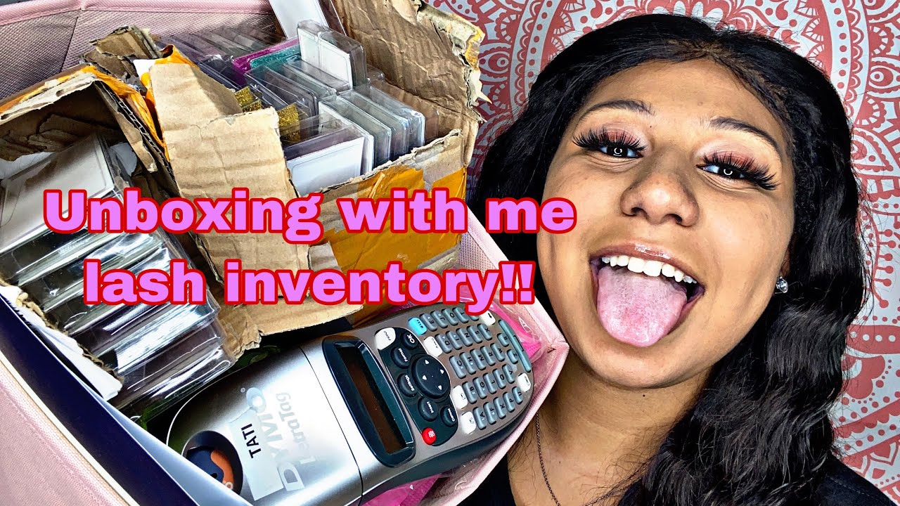 Finally getting my lash inventory/unboxing with me! - YouTube
