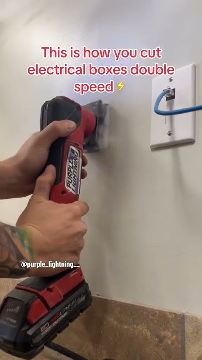FASTEST way to cut in an ELECTRICAL BOX! ⚡ - YouTube