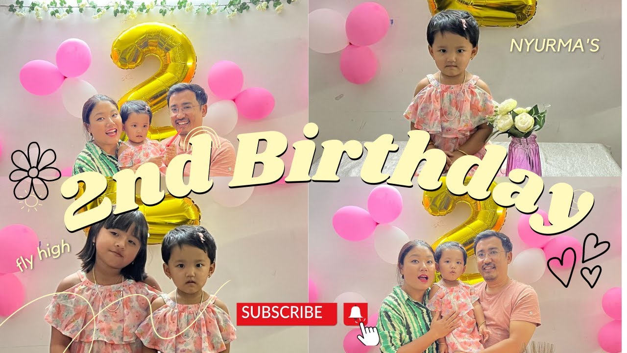 My Baby's 2nd Birthday || Nyurma turns two || Simple birthday decor ...