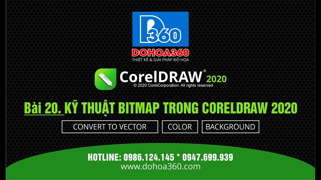 CorelDRAW 2020 - Bài 20. Kỹ thuật với ảnh Bitmap - YouTube