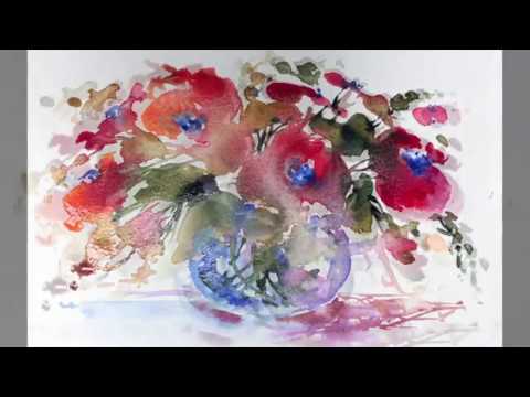 LooseWatercolours.com 'Bowl of Red' with Andrew Geeson - YouTube