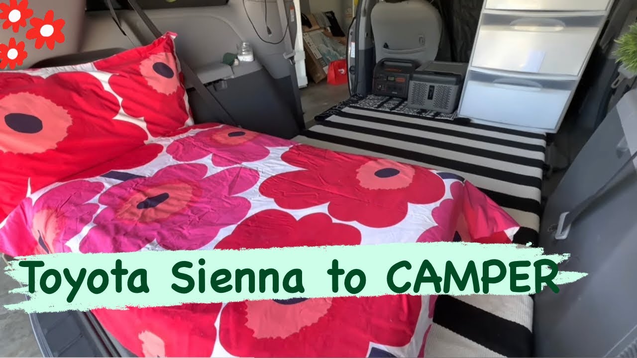 🔴 minivan CONVERSION to CAMPER 🔴 no build easy way DIY 2023 MAV ...