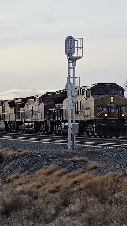 UP 2607 leading an empty grain with two CP units trailing. Nyssa, OR. - YouTube