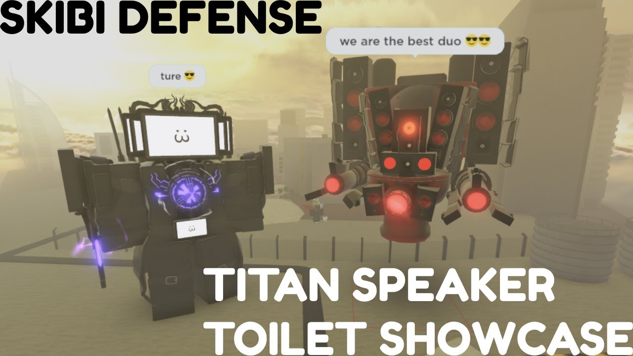 TITAN SPEAKER TOILET SHOWCASE (SKIBI DEFENSE) - YouTube