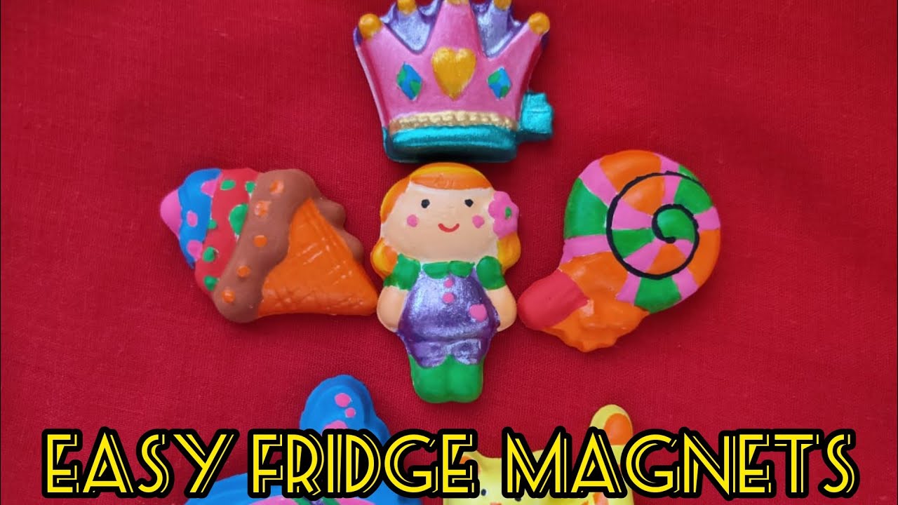 Easy Fridge Magnets Tutorial | Fun activity for Kids | Quick tutorial ...