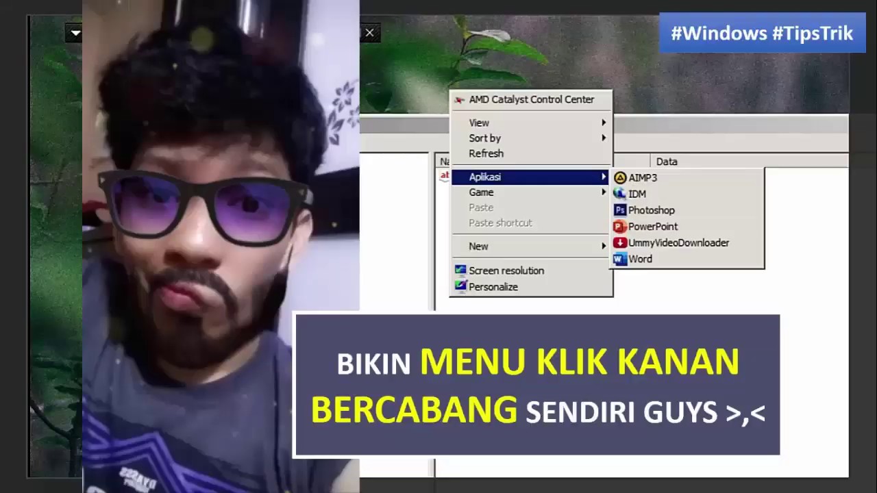 Cara Membuat Menu 'Klik Kanan Bercabang' di Windows - YouTube
