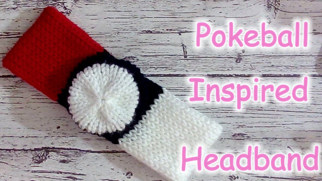 Pokeball Inspired headband 22 Sentro Addi Needle Knitting Free Pattern ...