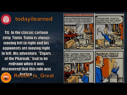 TIL In Tintin, Tintin always moves left to right; Cigars of the Pharaoh ...