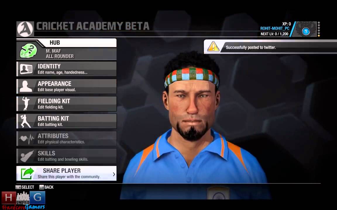 Cricket Academy™ Beta Walkthrough : Looking a Player Creator , Editor ...