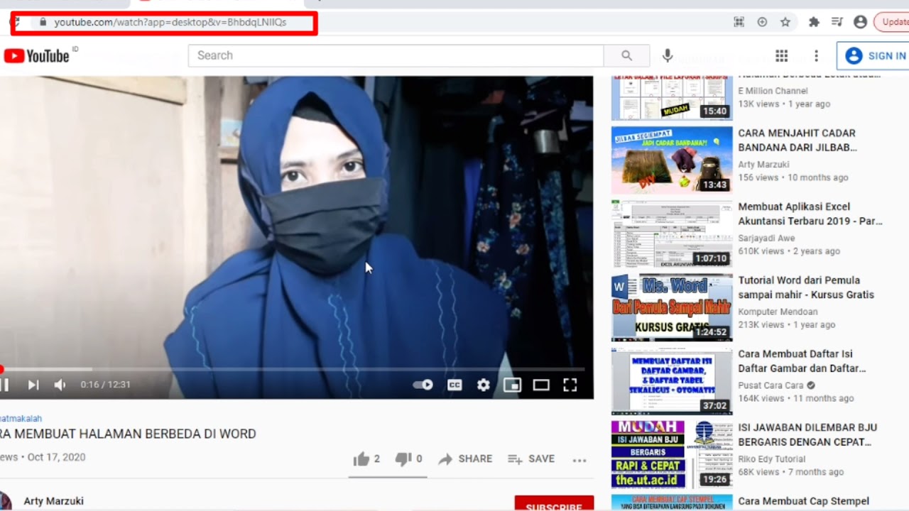 CARA PENULISAN DAFTAR PUSTAKA YANG DIKUTIP DARI YOUTUBE - YouTube