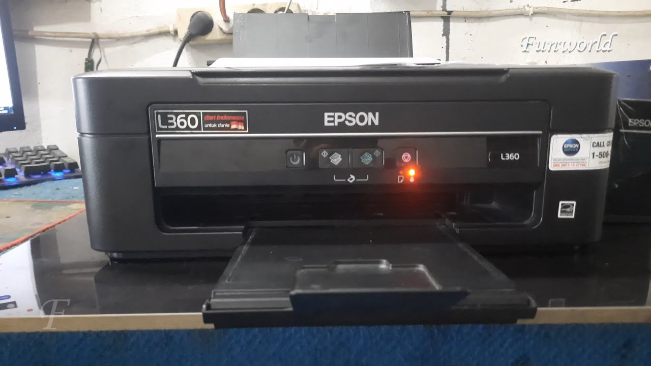 Epson L360 Printer Flashes Red Light Alternately Youtube