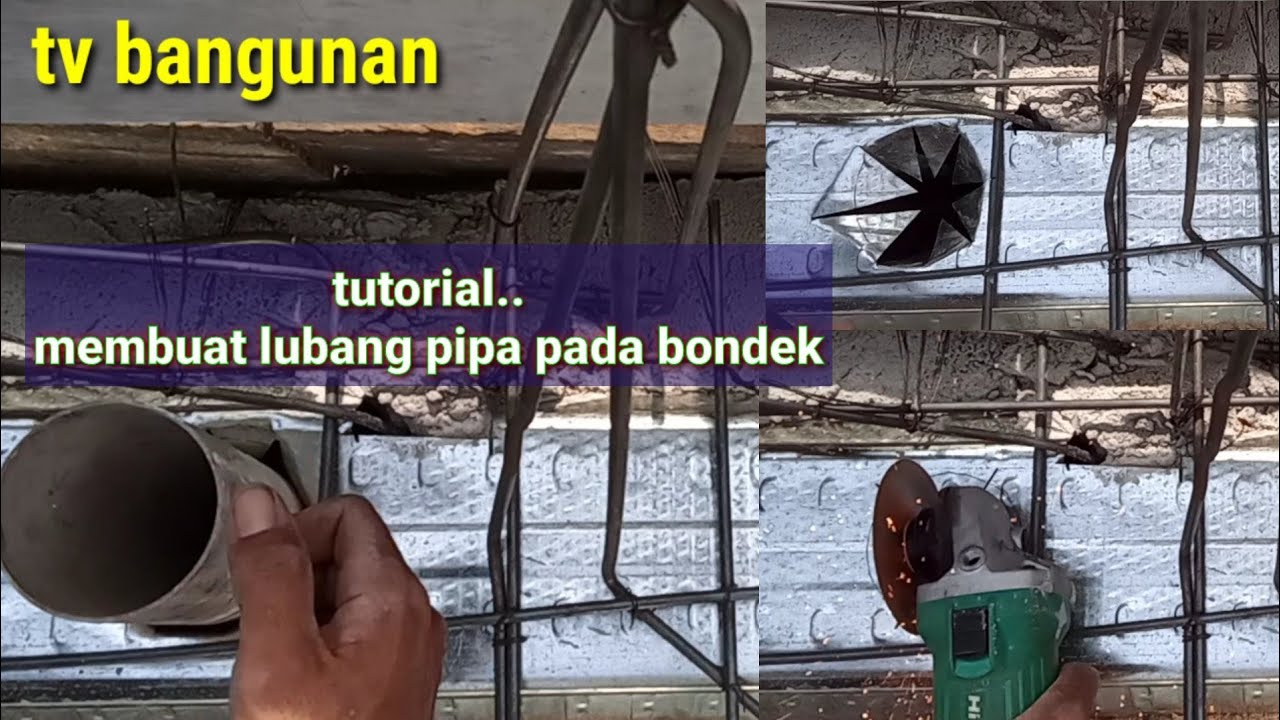 cara pasang pipa kloset dan pipa pembuangan di dak bondek - YouTube