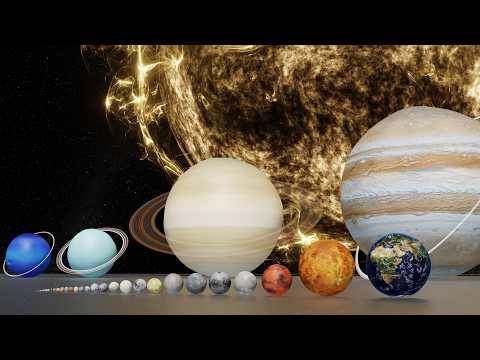 Explore the Solar System | Realistic 3D Planet Size Comparison