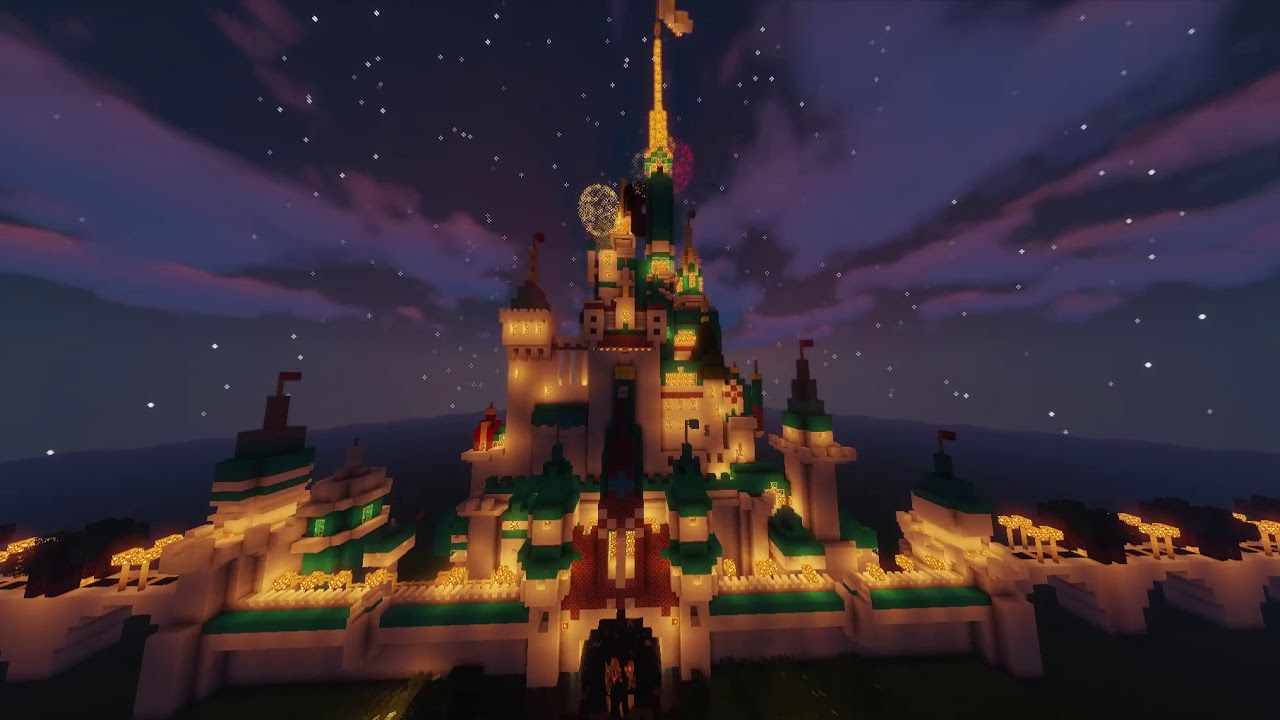 My Minecraft Disney Castle with Sildur's Shaders - YouTube