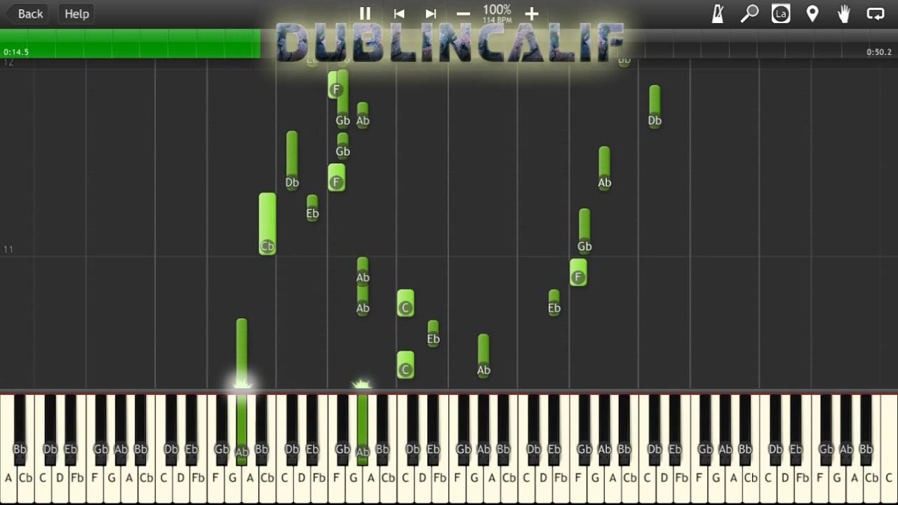Undertale - Determination Theme Piano Tutorial Synthesia - YouTube