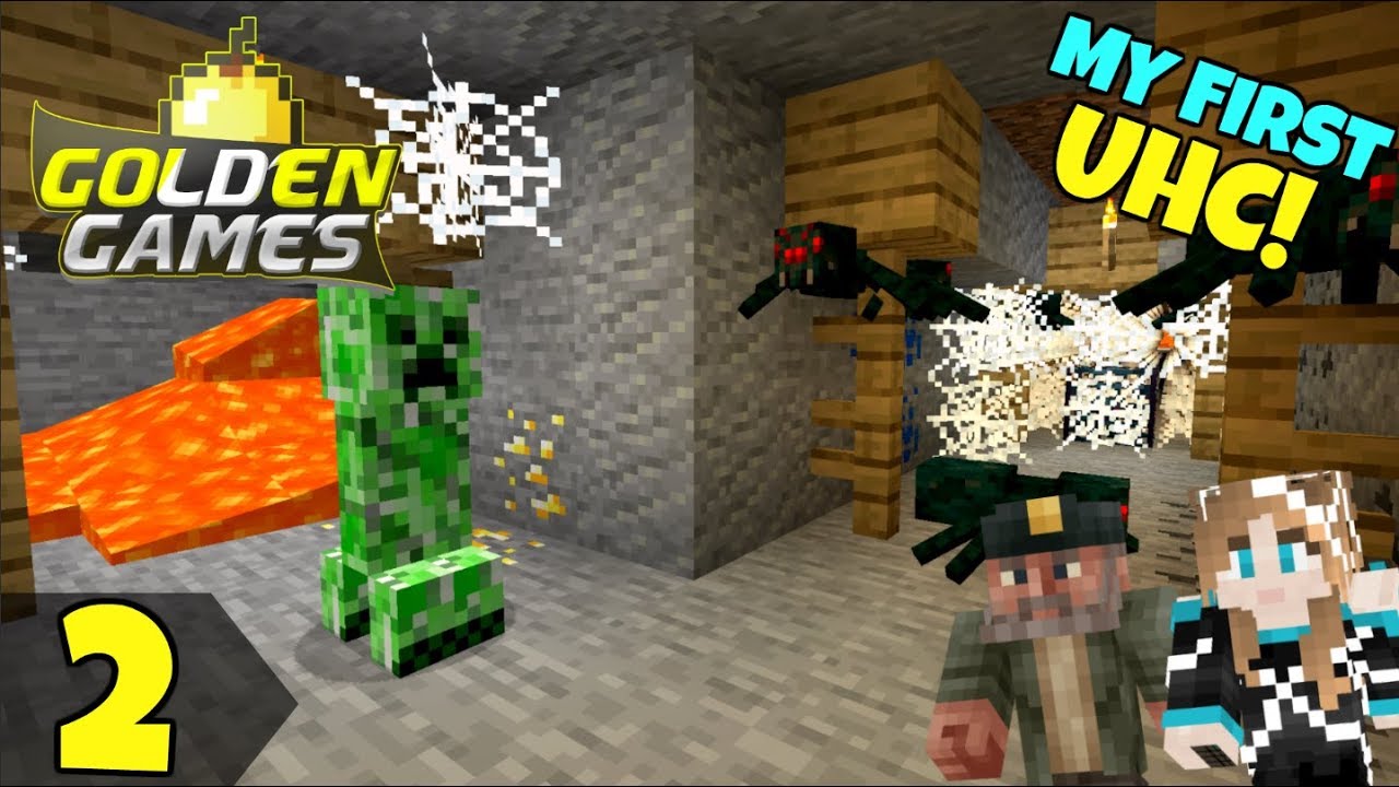 Finding A Mineshaft! Golden Games UHC Ep2! Ultra Hardcore Minecraft ...