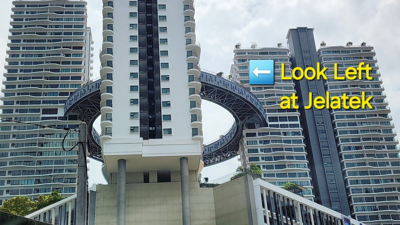Drive along Jalan Lingkaran Tengah Middle Ring Road MRR 2 via Jelatek ...