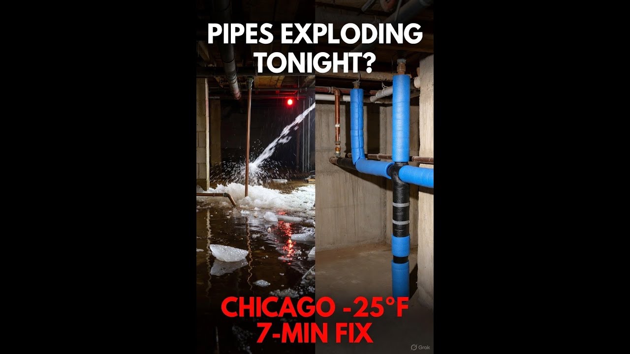 🚨 CHICAGO PIPES EXPLODING TONIGHT (-25°F Alert Nov 6) – 7-Min Fix Saves ...