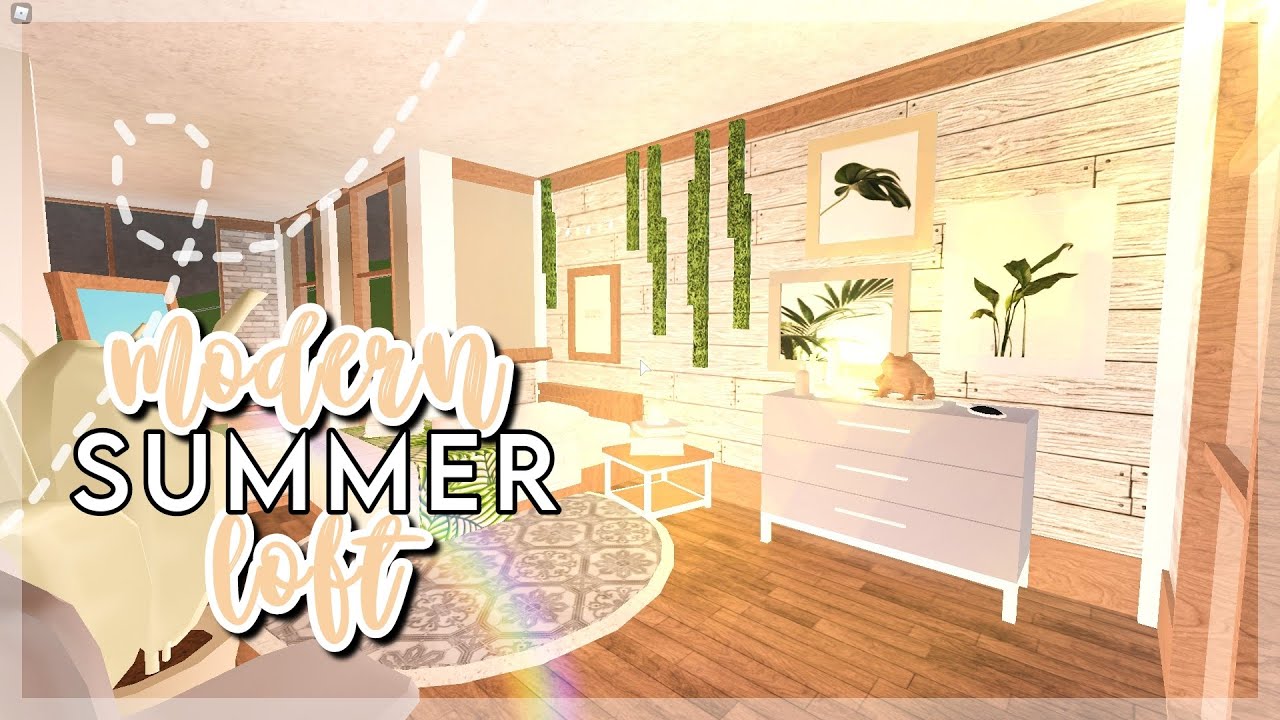 Modern Summer Loft - Speedbuild || Roblox Bloxburg || elisiqa - YouTube