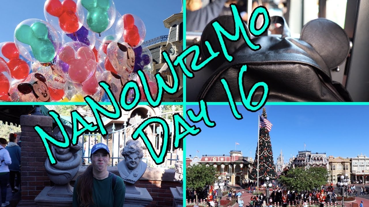 NANOWRIMO DAY 16 // magic kingdom & nano merch & 24K words - YouTube