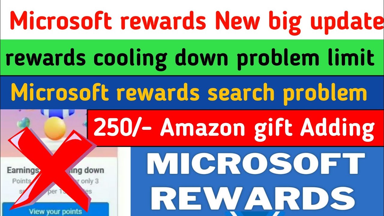 Microsoft rewards New big update || microsoft rewards search problem ...