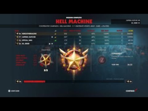 Highest combo of 231 on HARD difficulty HELL MACHINE Zombie Army 4 ...