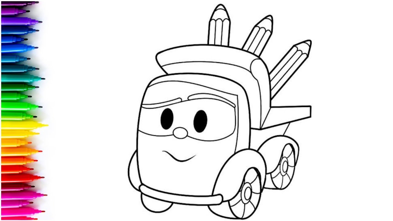 Leo truck | how to draw a Leo truck | Leo - YouTube