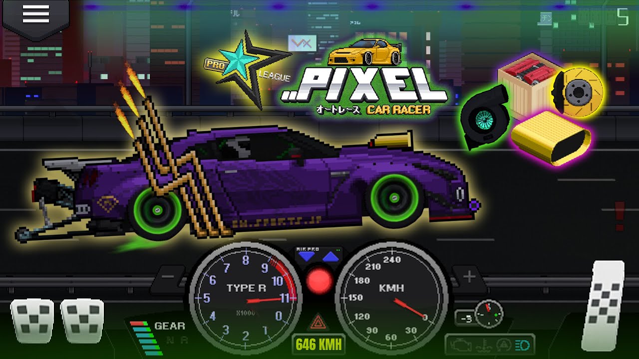 EXTREMELY Modified Nissan GTR R35 Build in Pixel Car Racer - YouTube