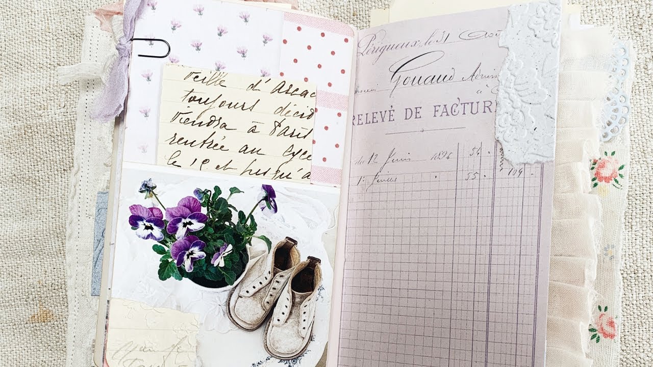 Pastel Patchwork Journal flip through *SOLD - YouTube