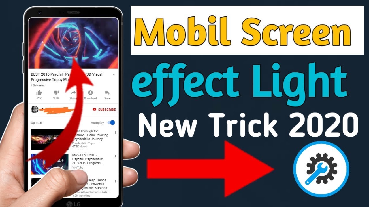 Mobil Screen Effect Light Trick 2020!! New Mobile app Trick - YouTube