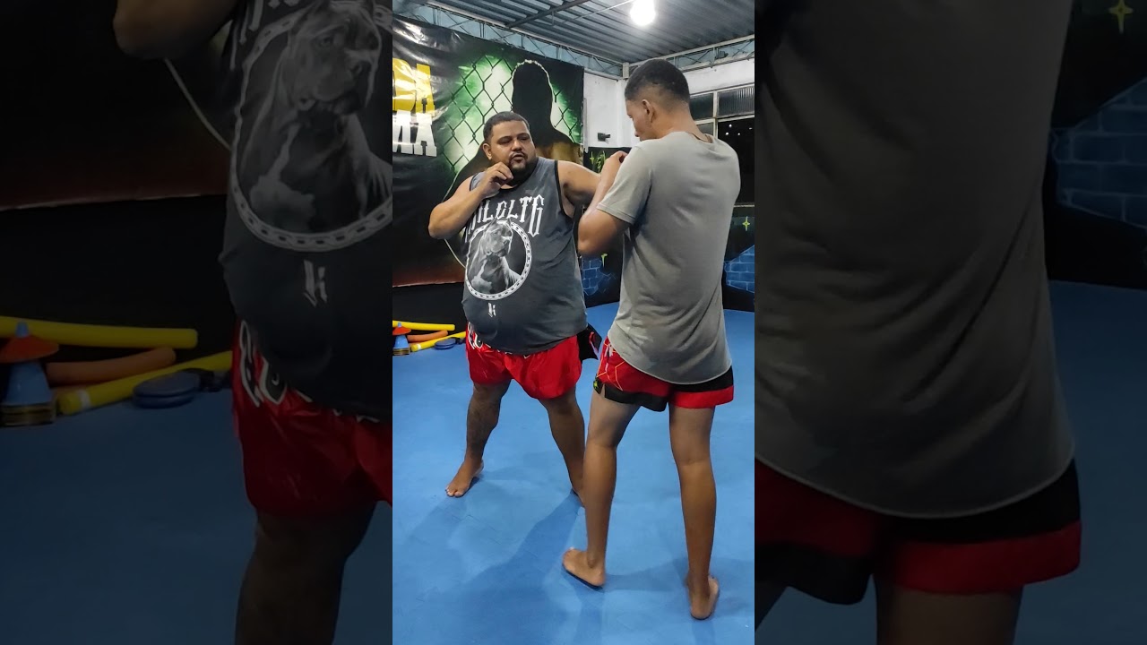 Mostrando posicionamento e a diferença da guarda do Muay Thai para boxe ...