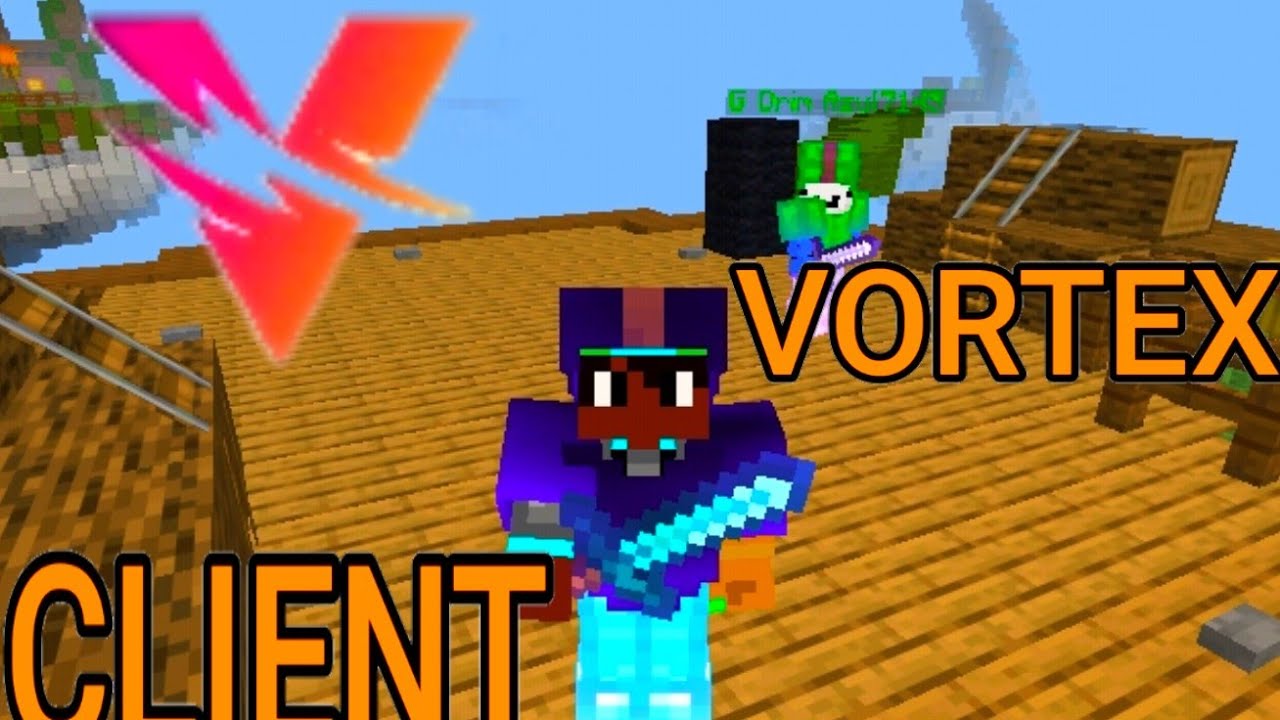 VORTEX CLIENT BETA v1 para MINECRAFT PE com BETTER UI, TEXTURA DE CÉU ...
