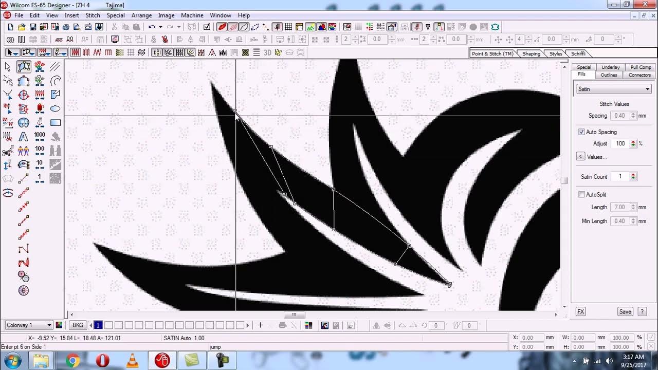 Wilcom-How to make Corner type objects with Input A tool in Wilcom Software English #wilcom ...
