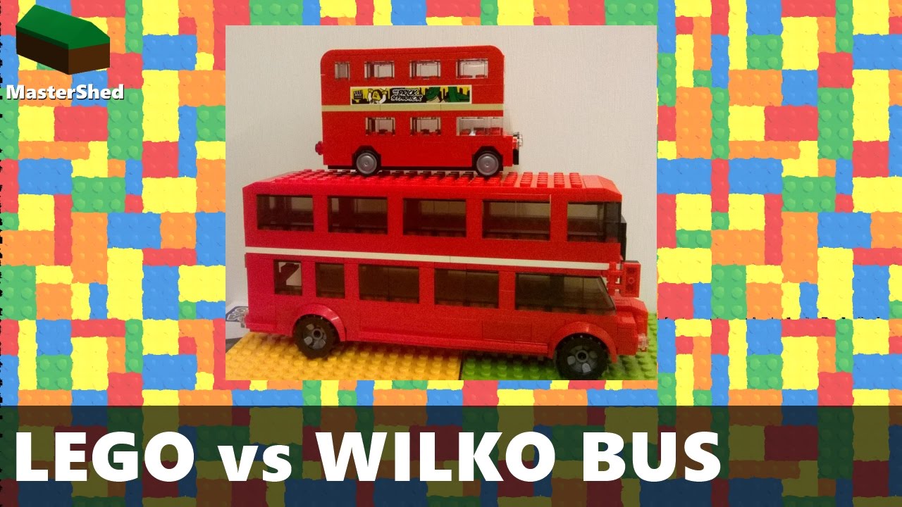 LEGO London Bus vs Wilko Blox Red bus comparison - YouTube