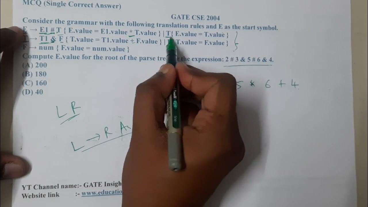 GATE CSE 2004 - YouTube