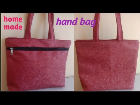 hand bag cutting and stitching/hand bag making at home #handbag# ...