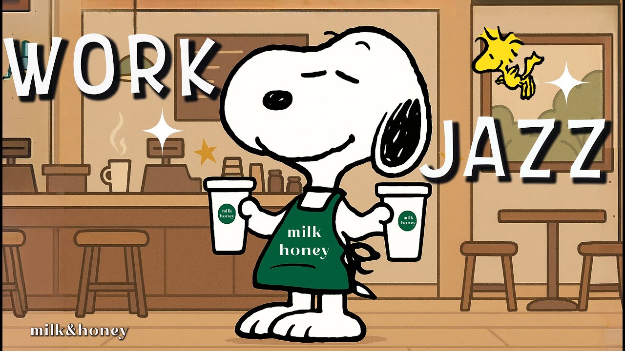 [𝐩𝐥𝐚𝐲𝐥𝐢𝐬𝐭] Work & Jazz with Snoopy 🎧💻Smooth Energized Music to help YOU ...