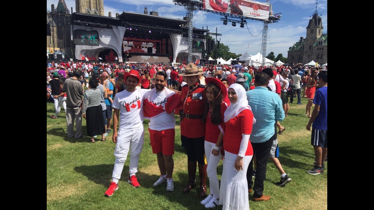 Canada Day for a Syrian Refugee Family - YouTube