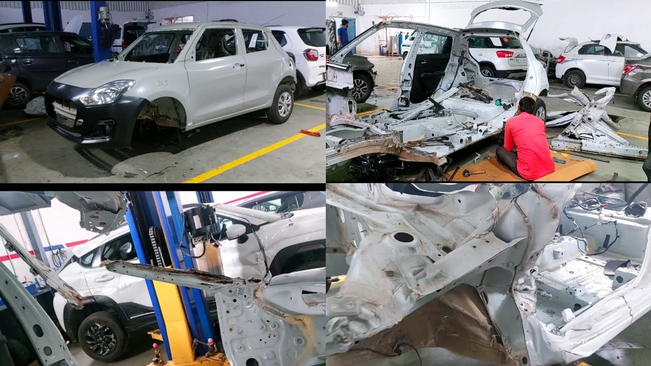 accidental Swift repair Maruti Suzuki Swift total loss restore🚘🚘 - YouTube