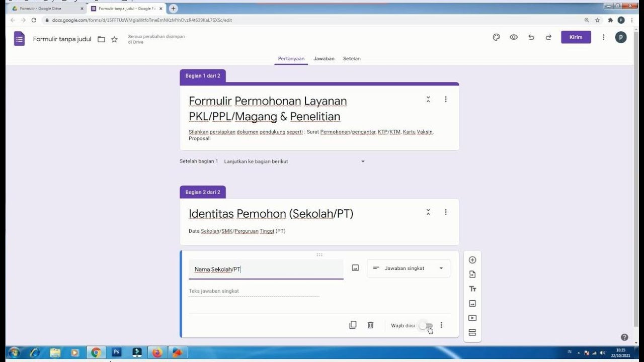 01 Google Formulir - Membuat Form Layanan Online - YouTube