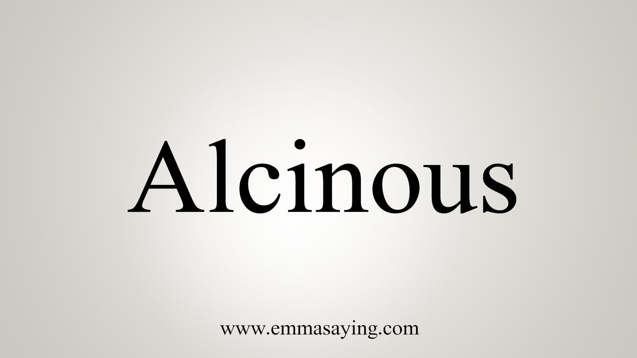 king alcinous pronunciation