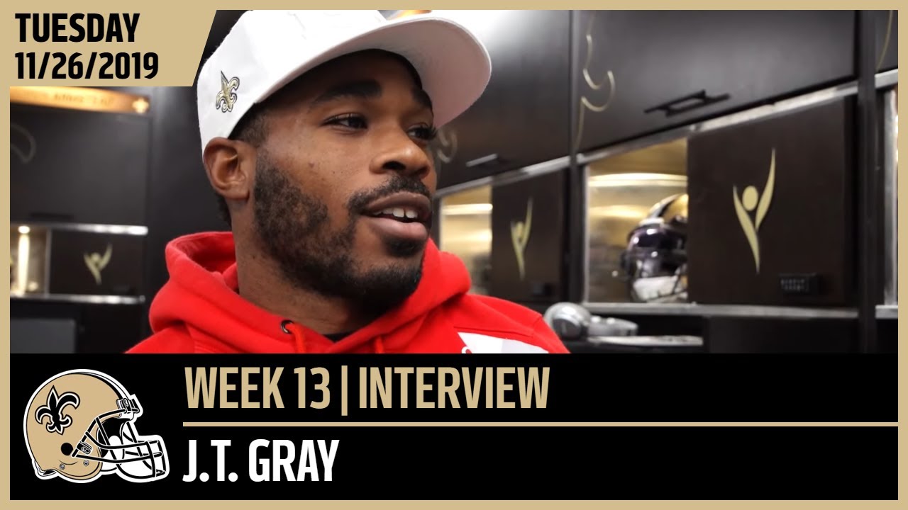 J.T. Gray, "We have to set the tone" | New Orleans Saints Football ...