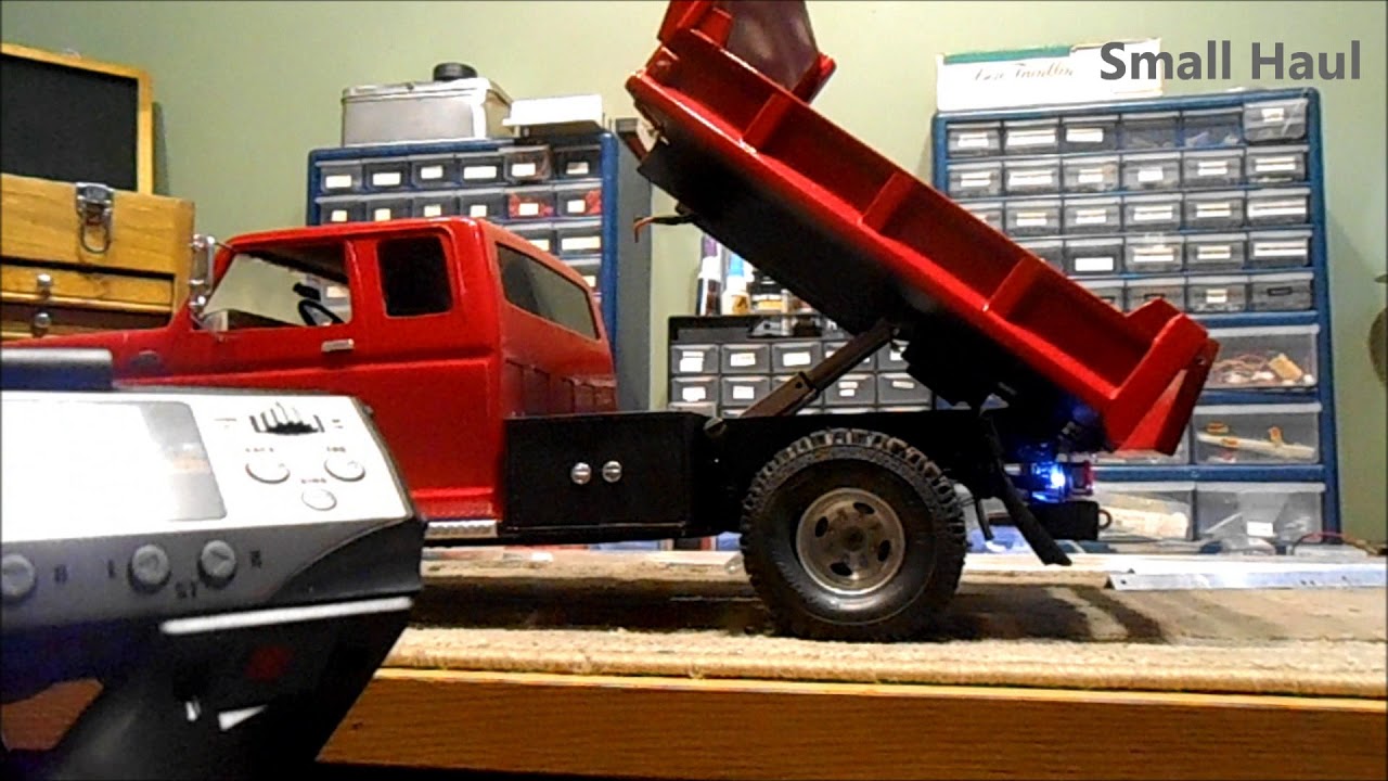 Randy's RC 1/10 Scale Ford Crew Cab 1 Ton Dump Truck - YouTube