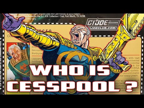 History and Origin of GI Joe's CESSPOOL! Cobra Commander's CEO - YouTube
